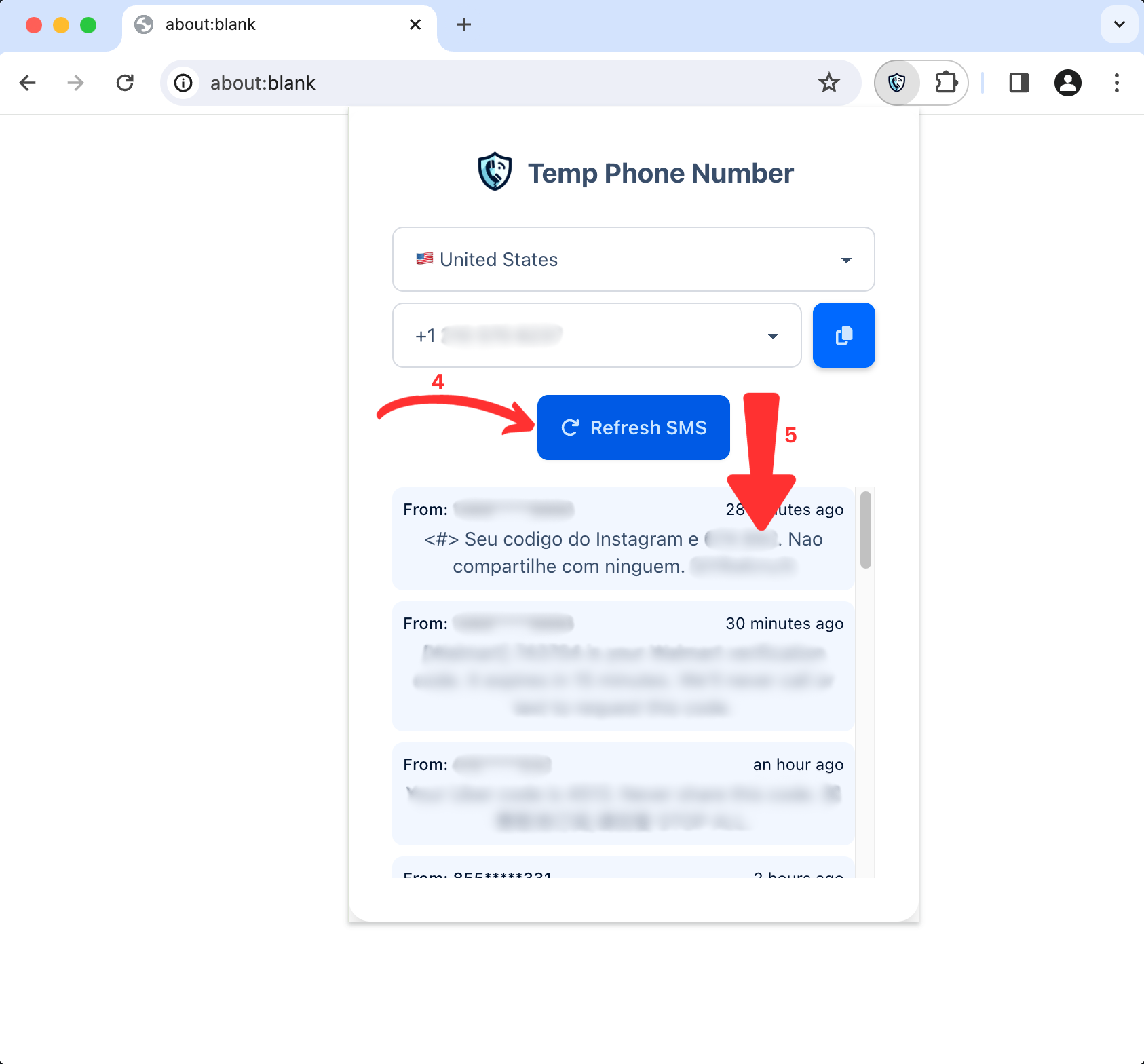 Welcome | Temp Phone Number